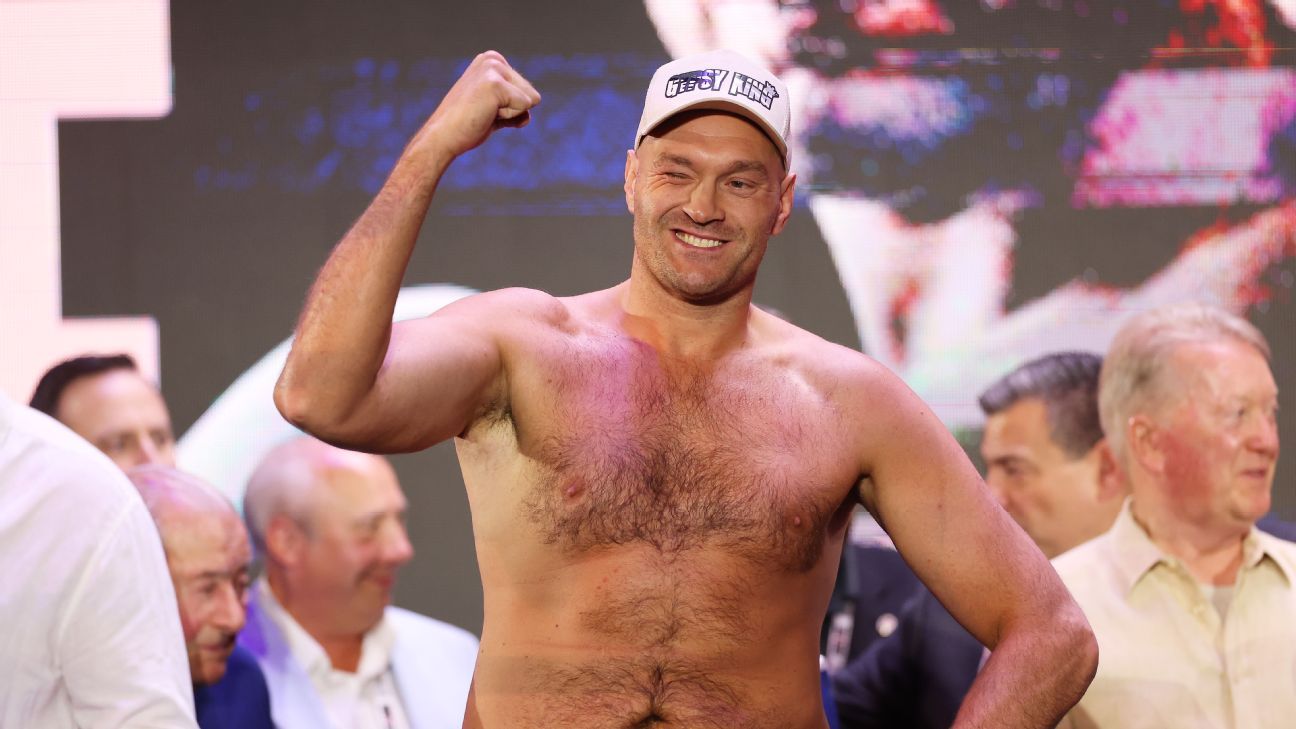 Tyson Fury clarifies current weight, hits back at 'chubby' jibes - ESPN