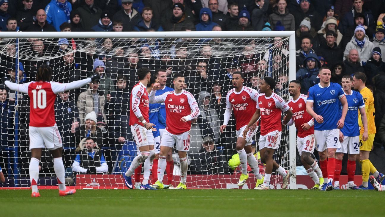Arsenal confirmó su buen momento con un triunfo ante Portsmouth en FA ...