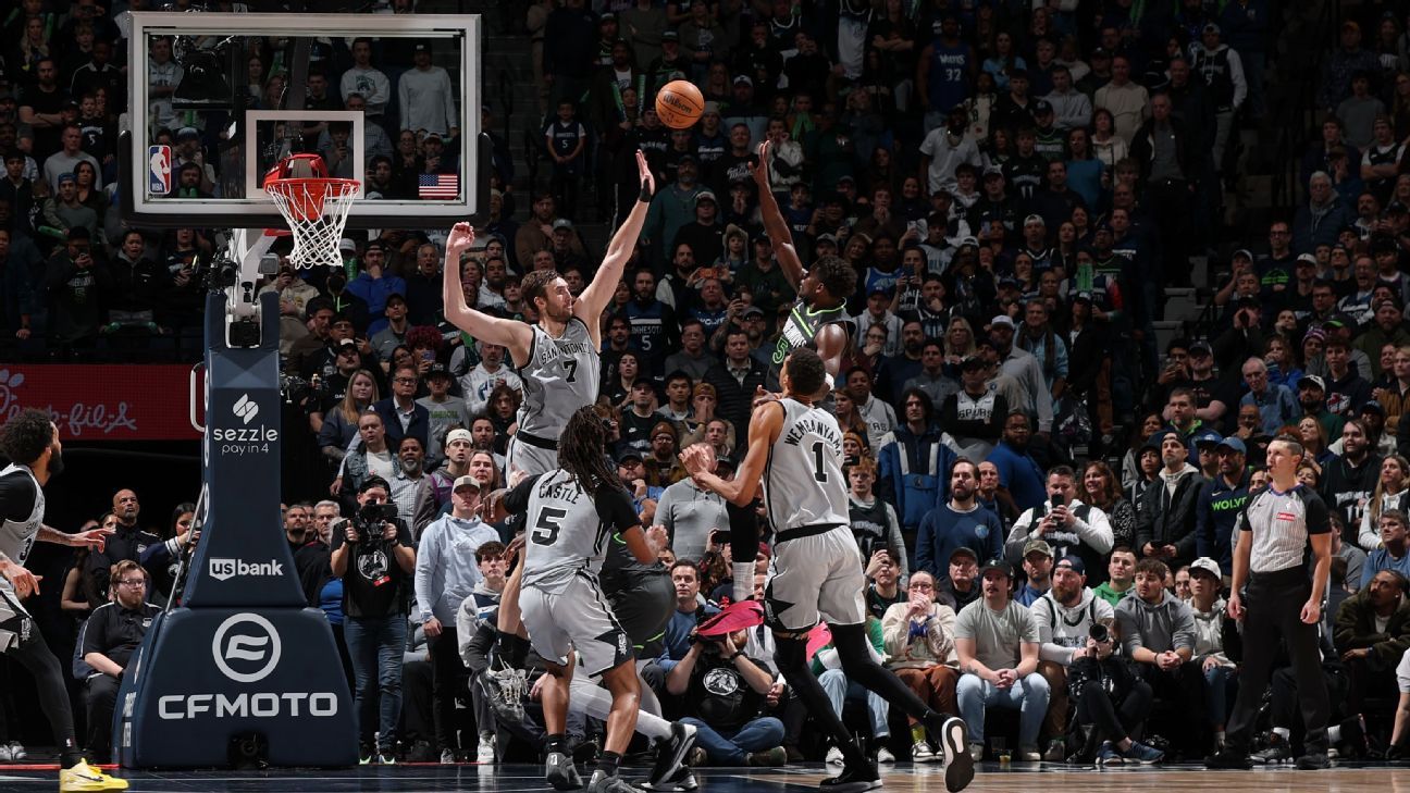 Edwards frenó a Spurs, Knicks presionaron a Pistons y Thunder volvió a ...