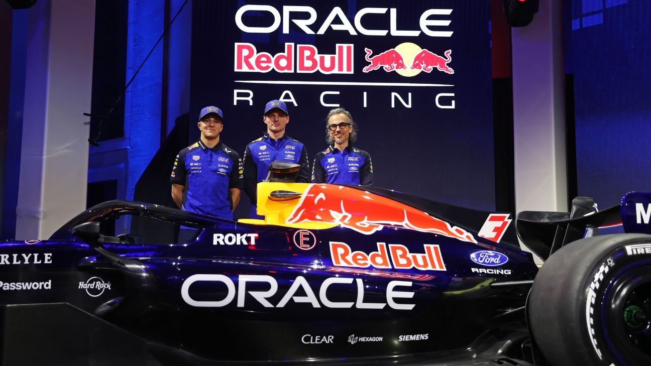 Max Verstappen agradece el 'brillante azul' del Red Bull 2026 - ESPN