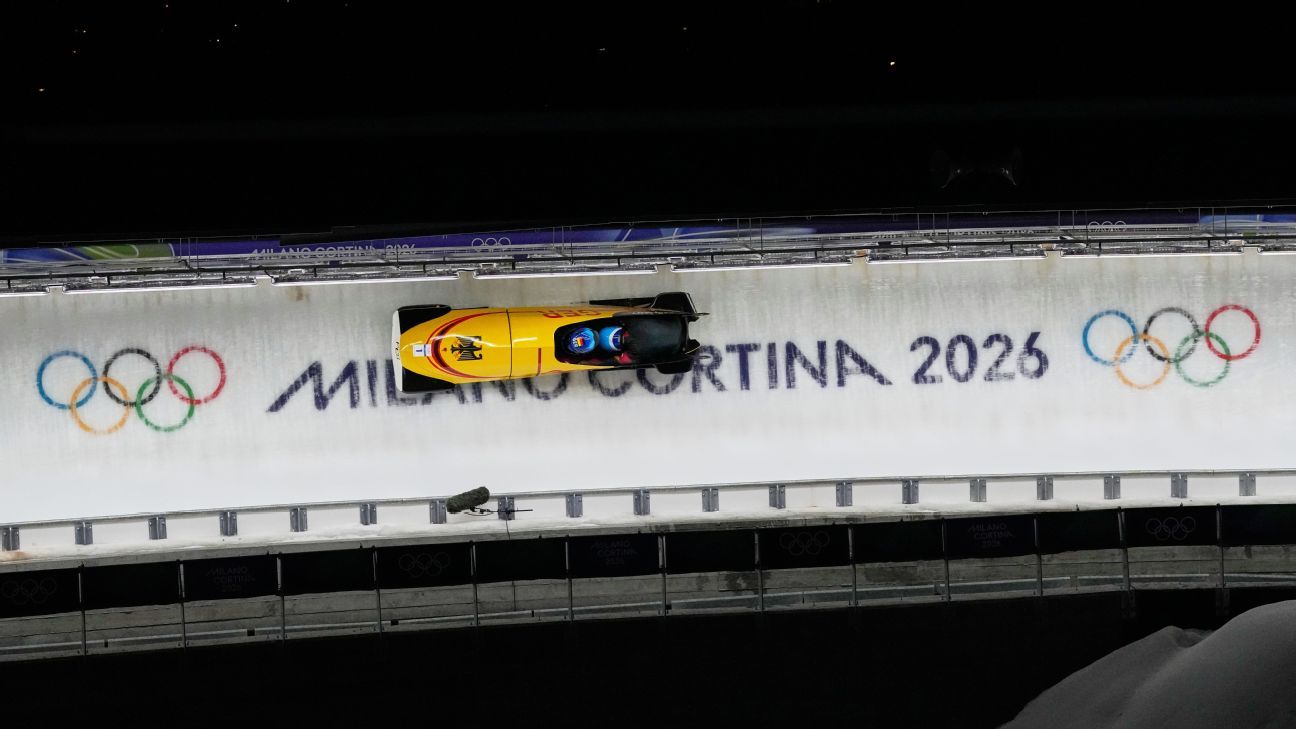 Germany sweeps 2-man Olympic bobsled podium; U.S. finishes 4th - ESPN