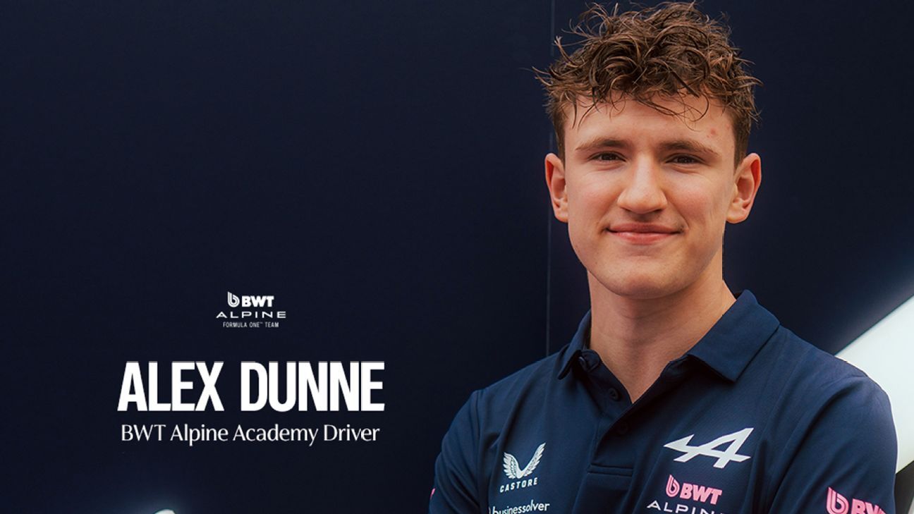 Alex Dunne se suma a Alpine - ESPN