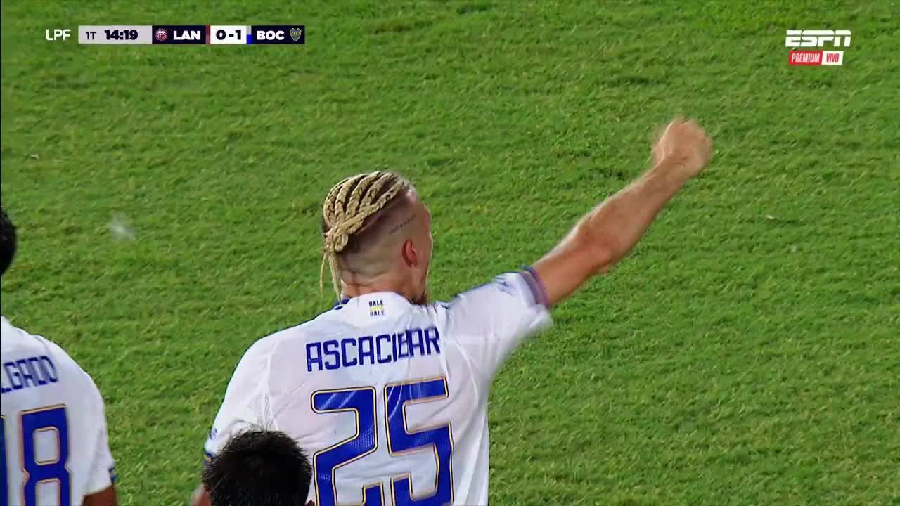 Ascacibar probó de lejos y marcó su primer gol con la camiseta de Boca ...