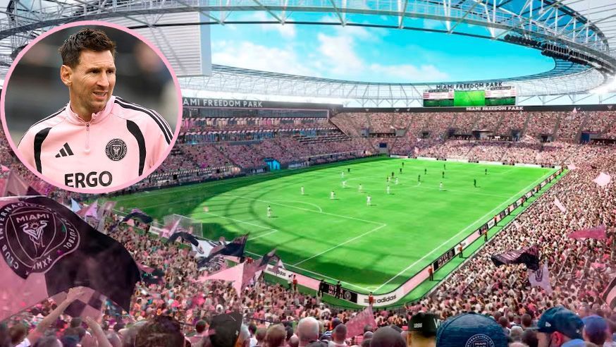 Lionel Messi y un homenaje en vida: una tribuna del estadio de Inter ...