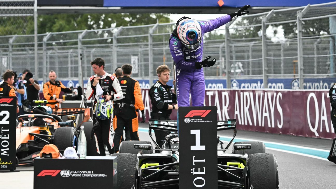 Miami Grand Prix: Kimi Antonelli edges Lando Norris for third straight ...