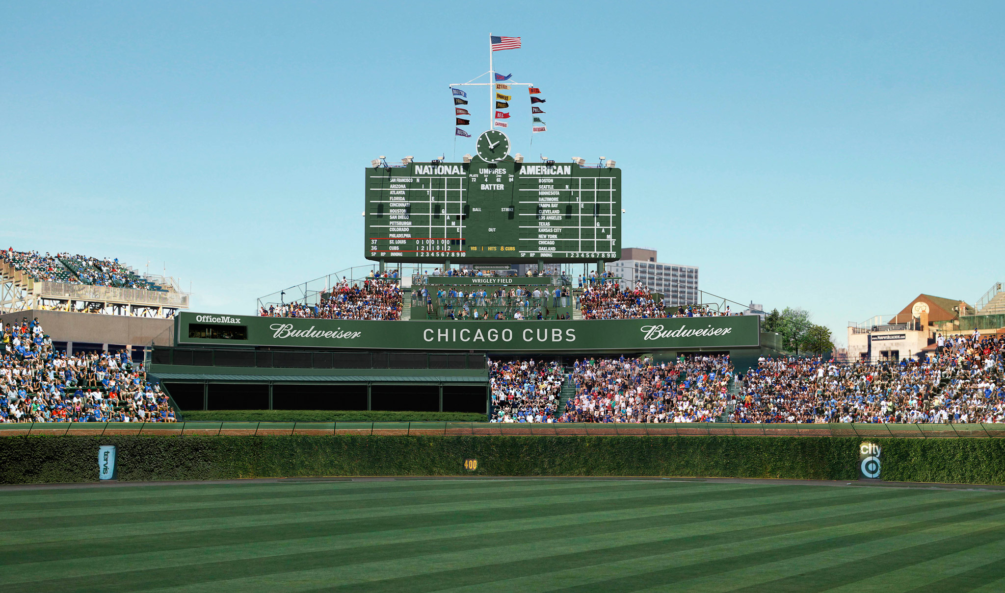 Wrigley Renderings - Center Field - Proposed Wrigley Field Renovations ...